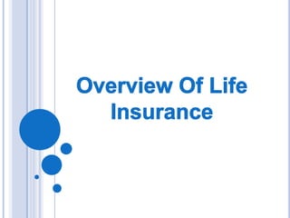 Overview of life insurance | PPTX
