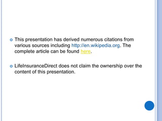 Overview of life insurance | PPTX