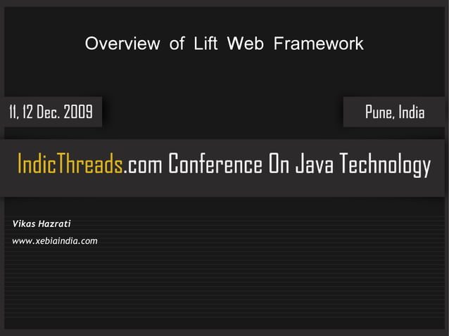 Overview Of Lift Framework | PPT