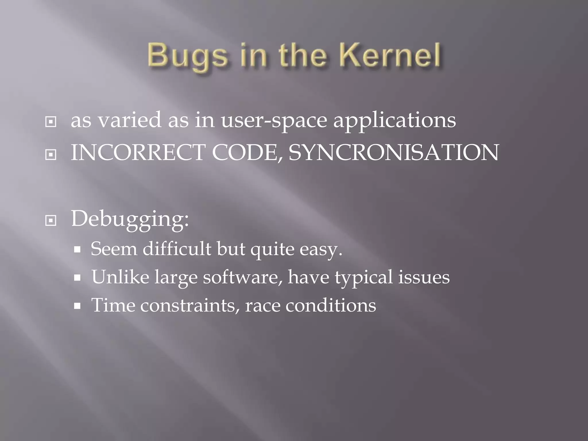 Overview of linux kernel development | PPTX