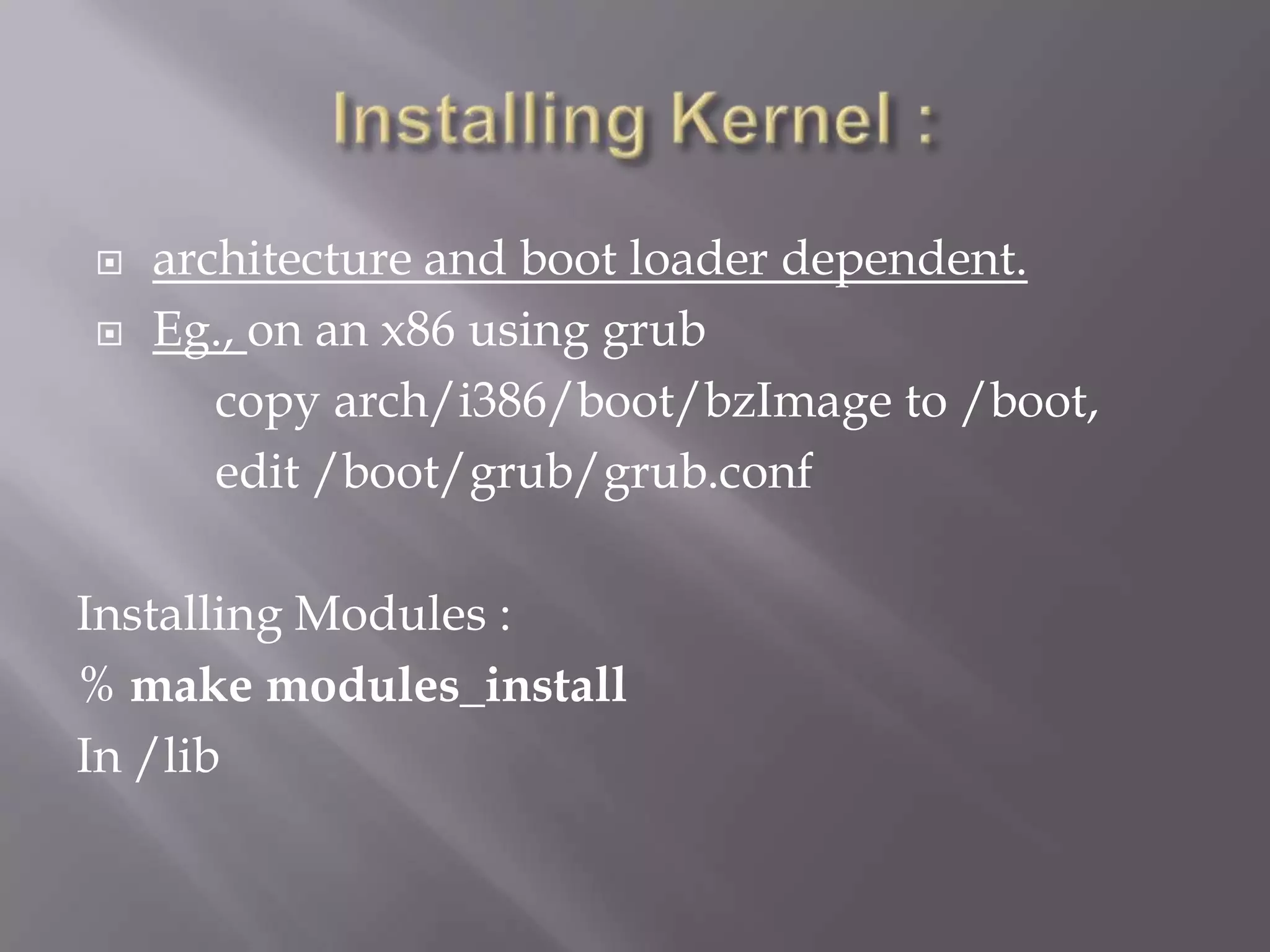 Overview of linux kernel development | PPTX