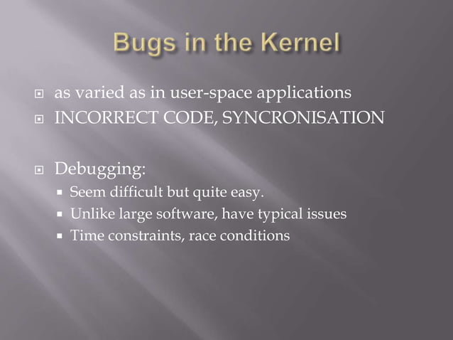 Overview of linux kernel development | PPTX
