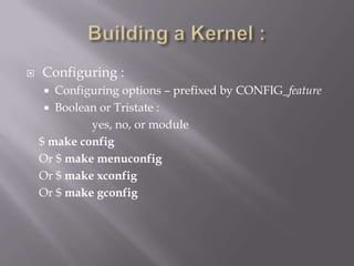 Overview of linux kernel development | PPTX