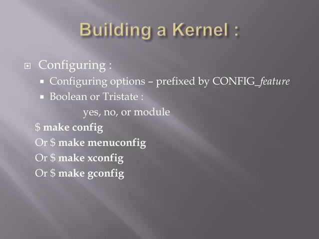 Overview of linux kernel development | PPTX
