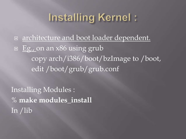 Overview of linux kernel development | PPTX
