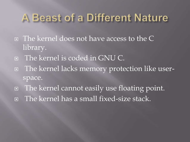 Overview of linux kernel development | PPTX