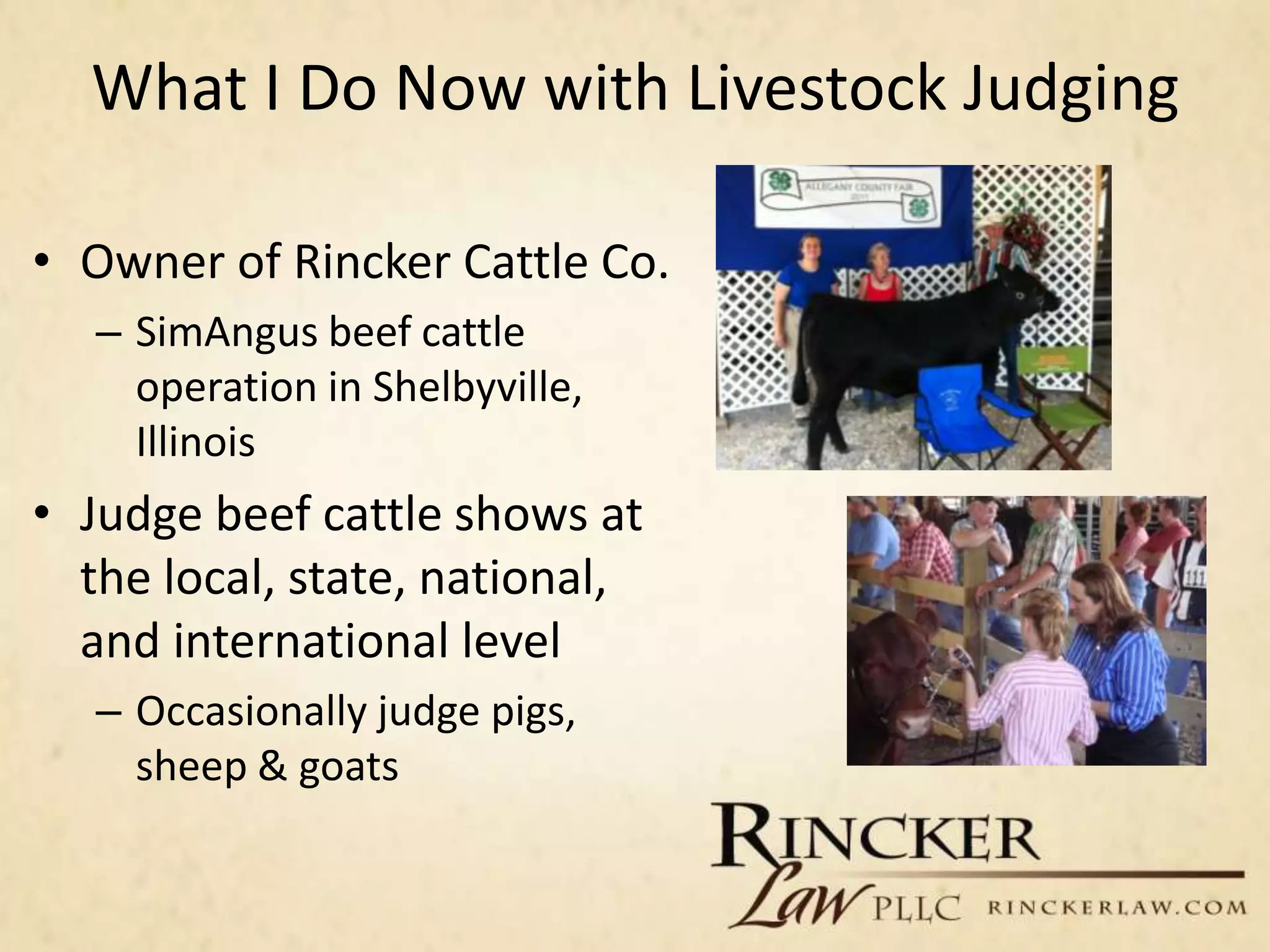 Overview of Livestock Judging | PPTX
