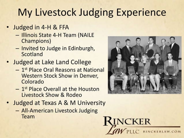 Overview of Livestock Judging | PPTX
