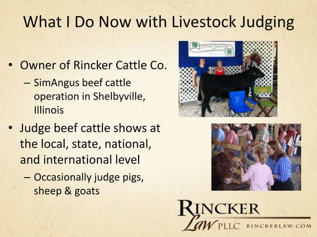 Overview of Livestock Judging | PPTX