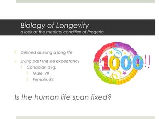 Overview of longevity | PPT