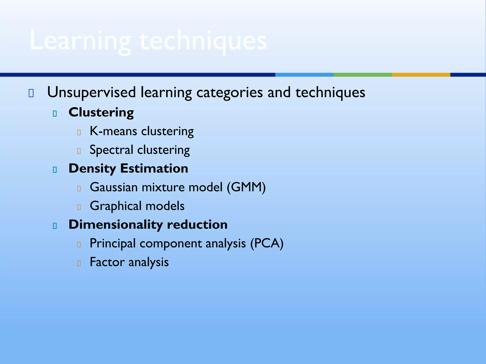 Overview of machine learning | PPT