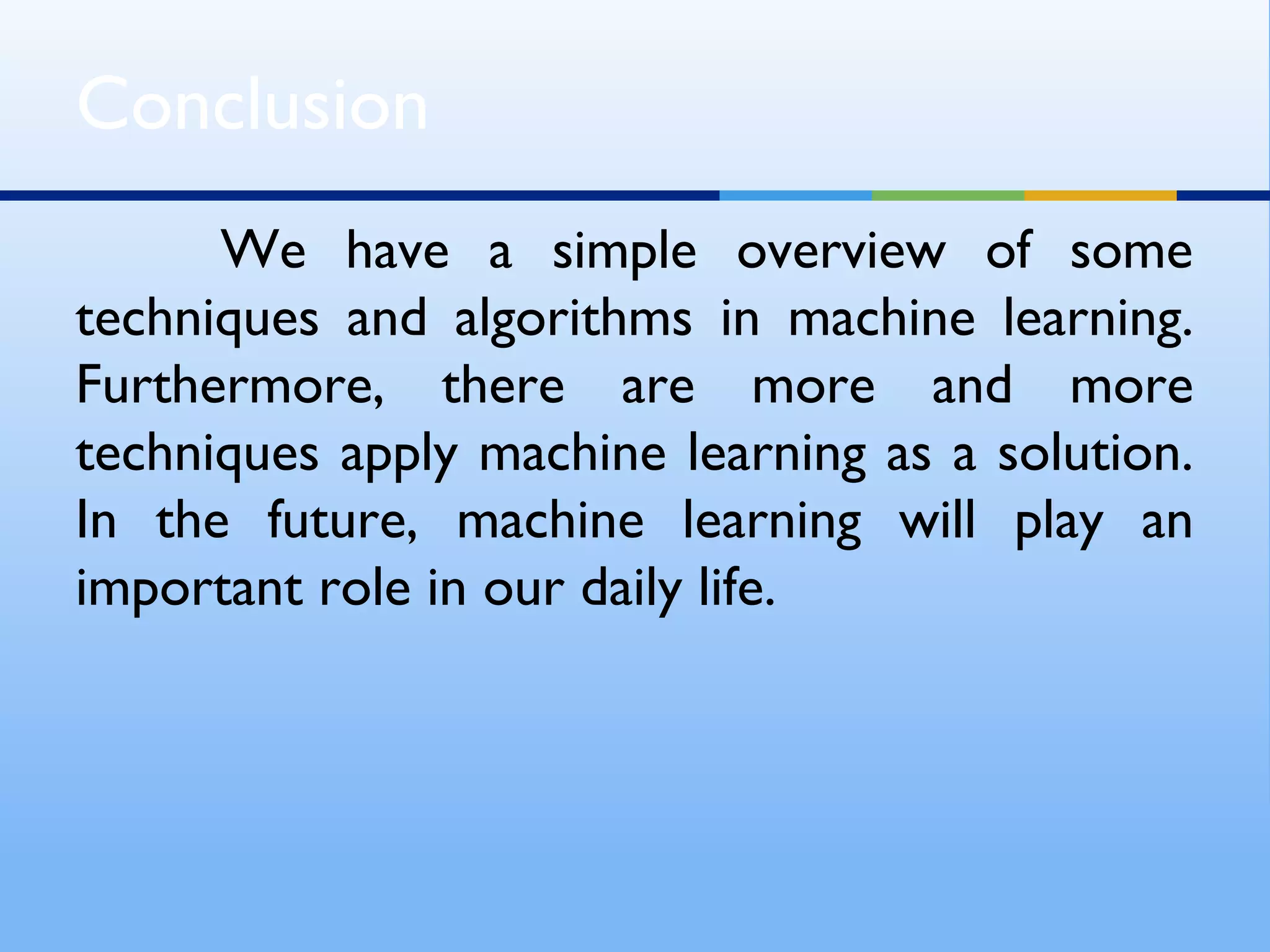Overview of machine learning | PPT
