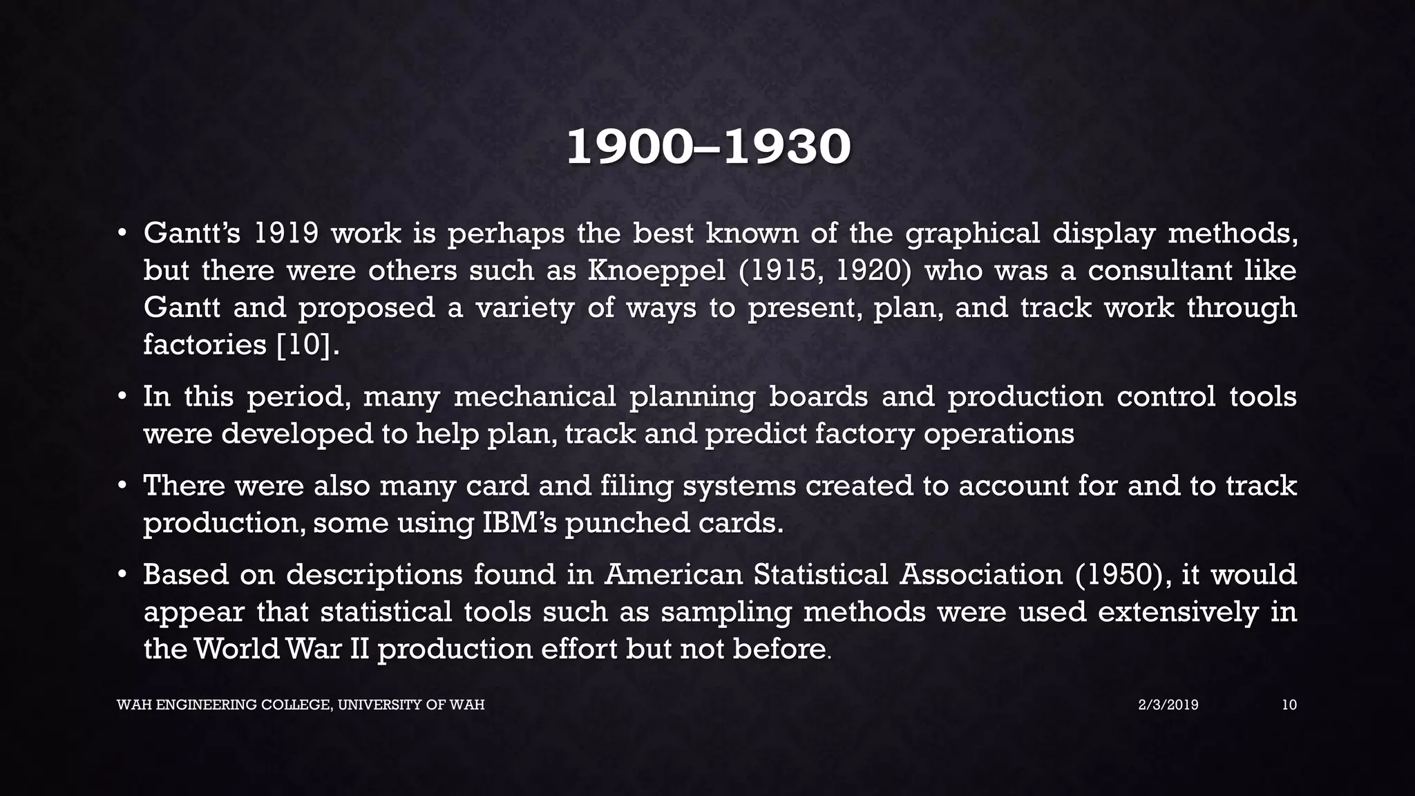 Overview of manufacturing system history | PDF