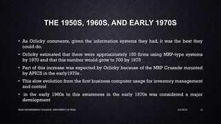 Overview of manufacturing system history | PDF | Manufacturing Industry ...