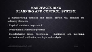 Overview of manufacturing system history | PDF | Manufacturing Industry ...