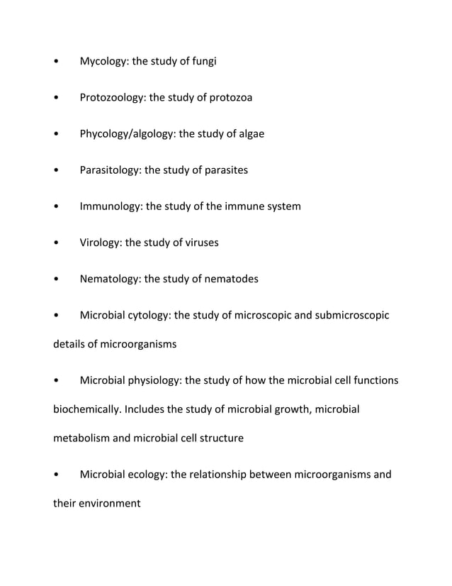 Microbiology Medical Subject Department Development - www.biomed.fit