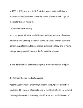 Microbiology Medical Subject Department Development - www.biomed.fit