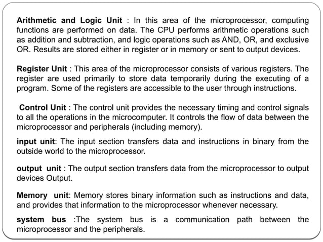 Overview of microcontroller and microprocessor | PDF Overview of microcontroller and microprocessor | PDF