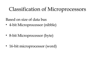 Overview of Microprocessor and its Evolution | PPT