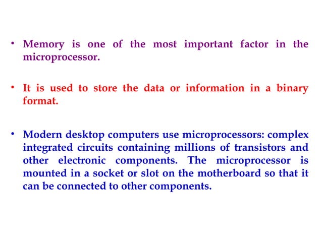 Overview of Microprocessor and its Evolution | PPT