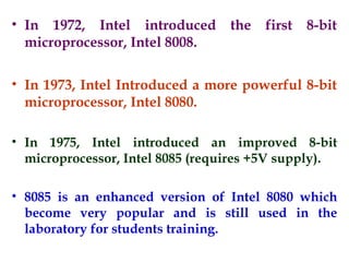 Overview of Microprocessor and its Evolution | PPT
