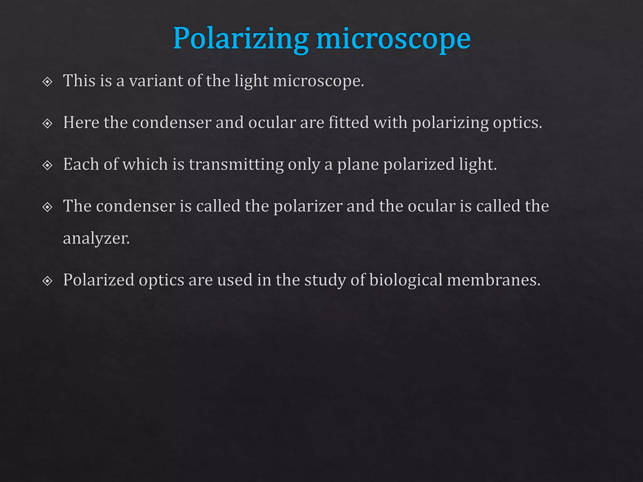 Overview of Microscopic techniques | PPTX