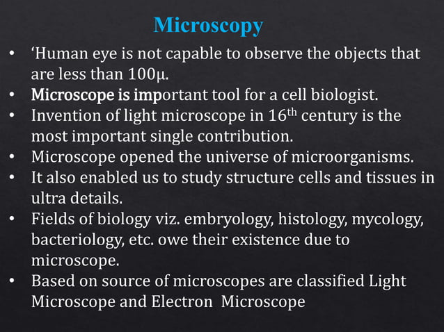 Overview of Microscopic techniques | PPTX