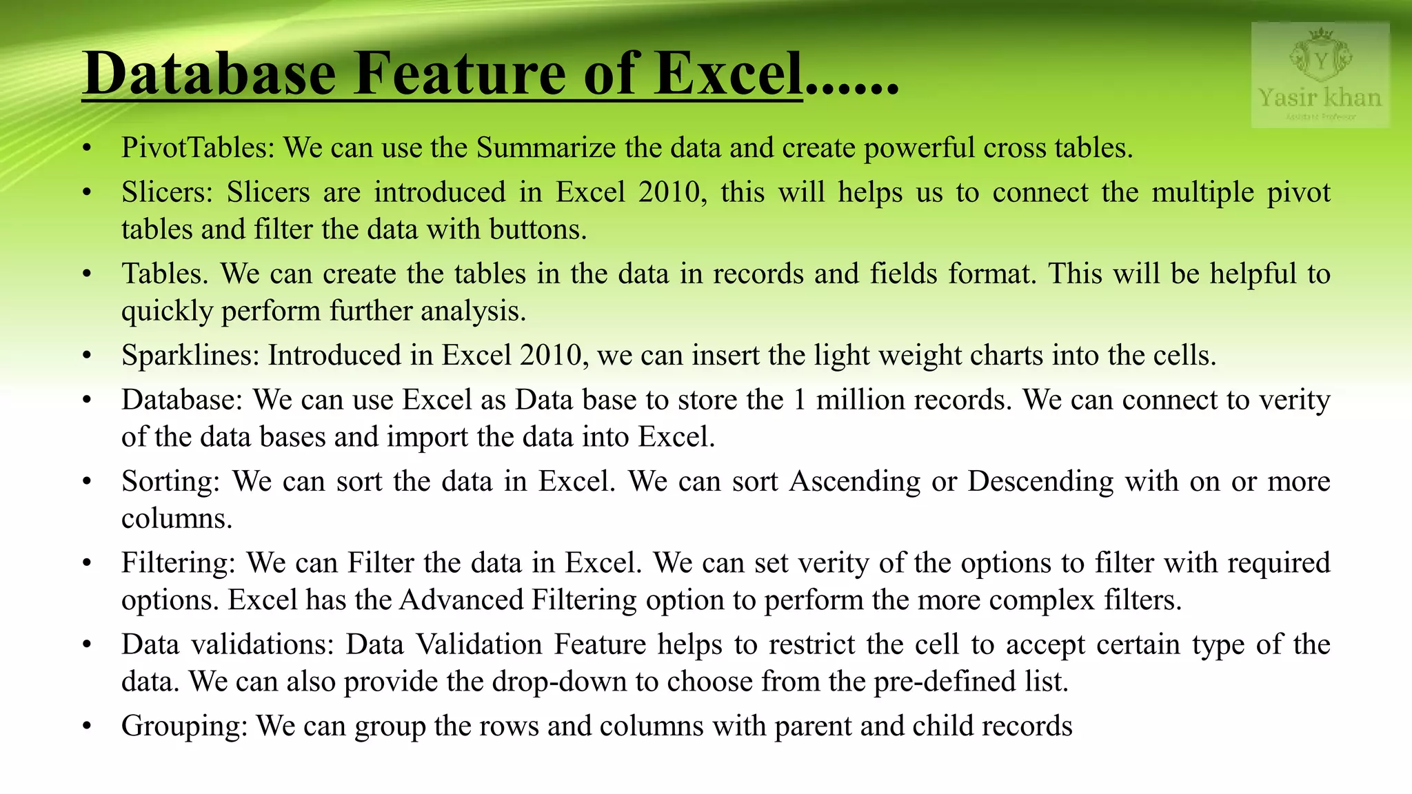 Microsoft Excel | PDF