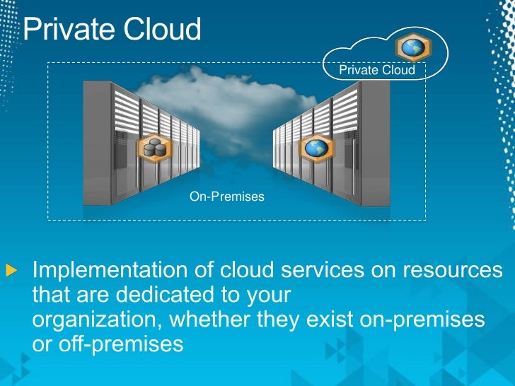 Overview Of Microsoft Private Cloud