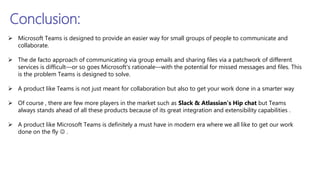Overview of microsoft teams | PPTX