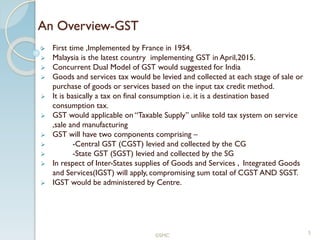 Overview of Model GST Law | PDF