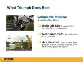 Overview of Modular Construction Triumph Modular 2017