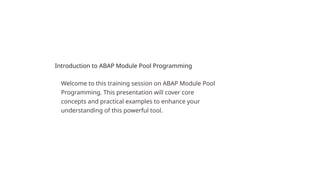 Overview of module pool programming.pptx
