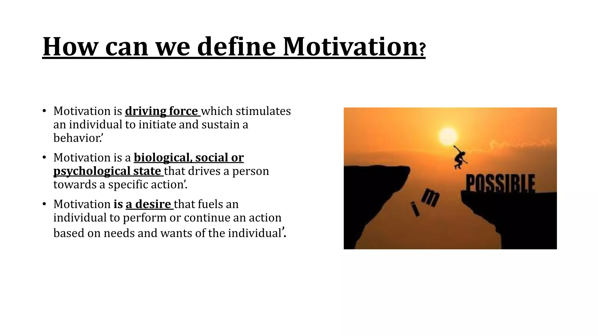 Overview of motivation,types of motivation, Islamic perspective of ...