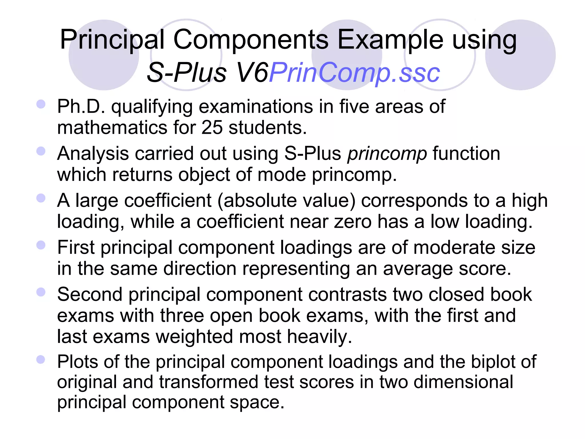 Overview Of Multivariate Statistical Methods Ppt