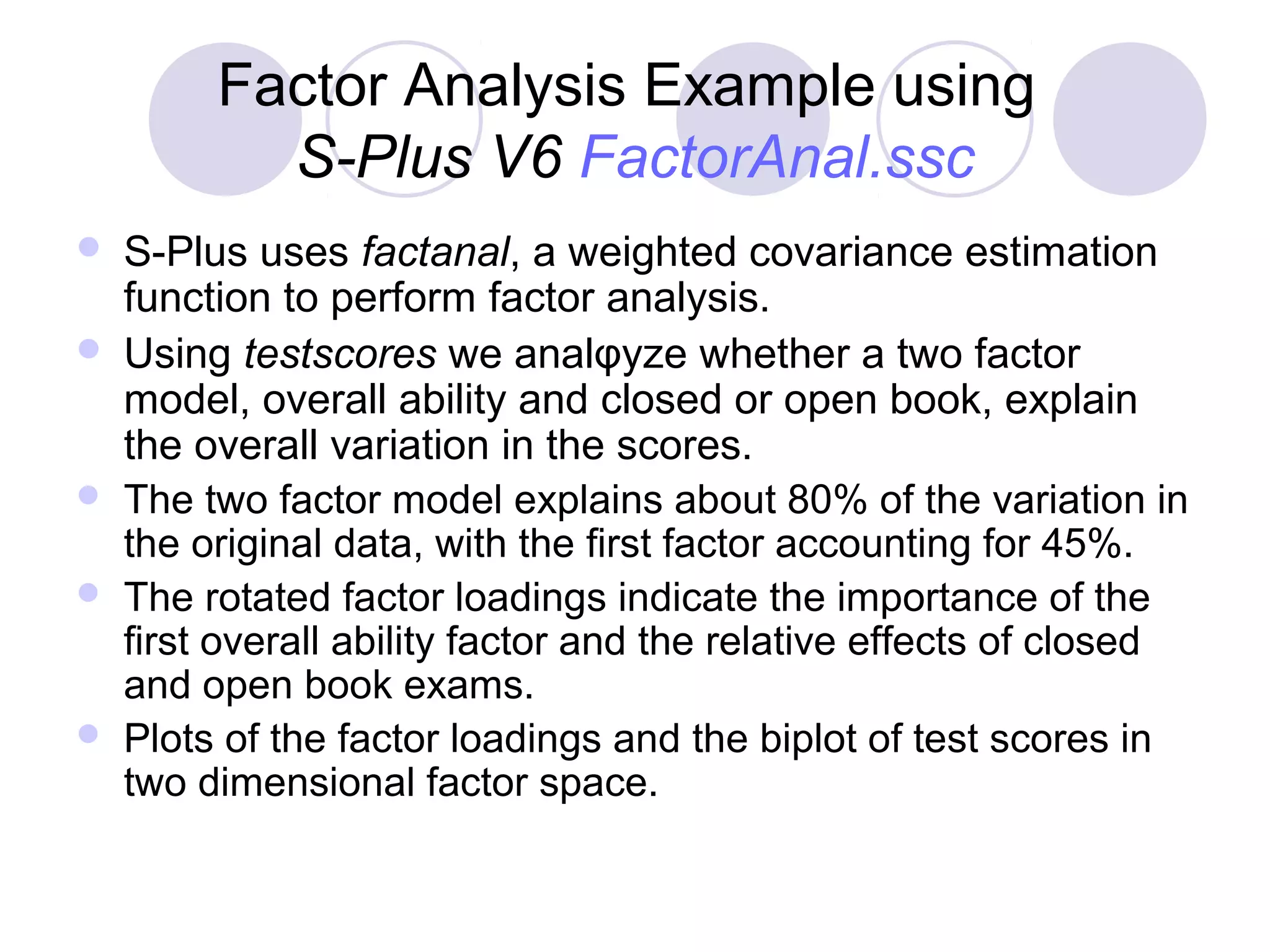 Overview Of Multivariate Statistical Methods Ppt