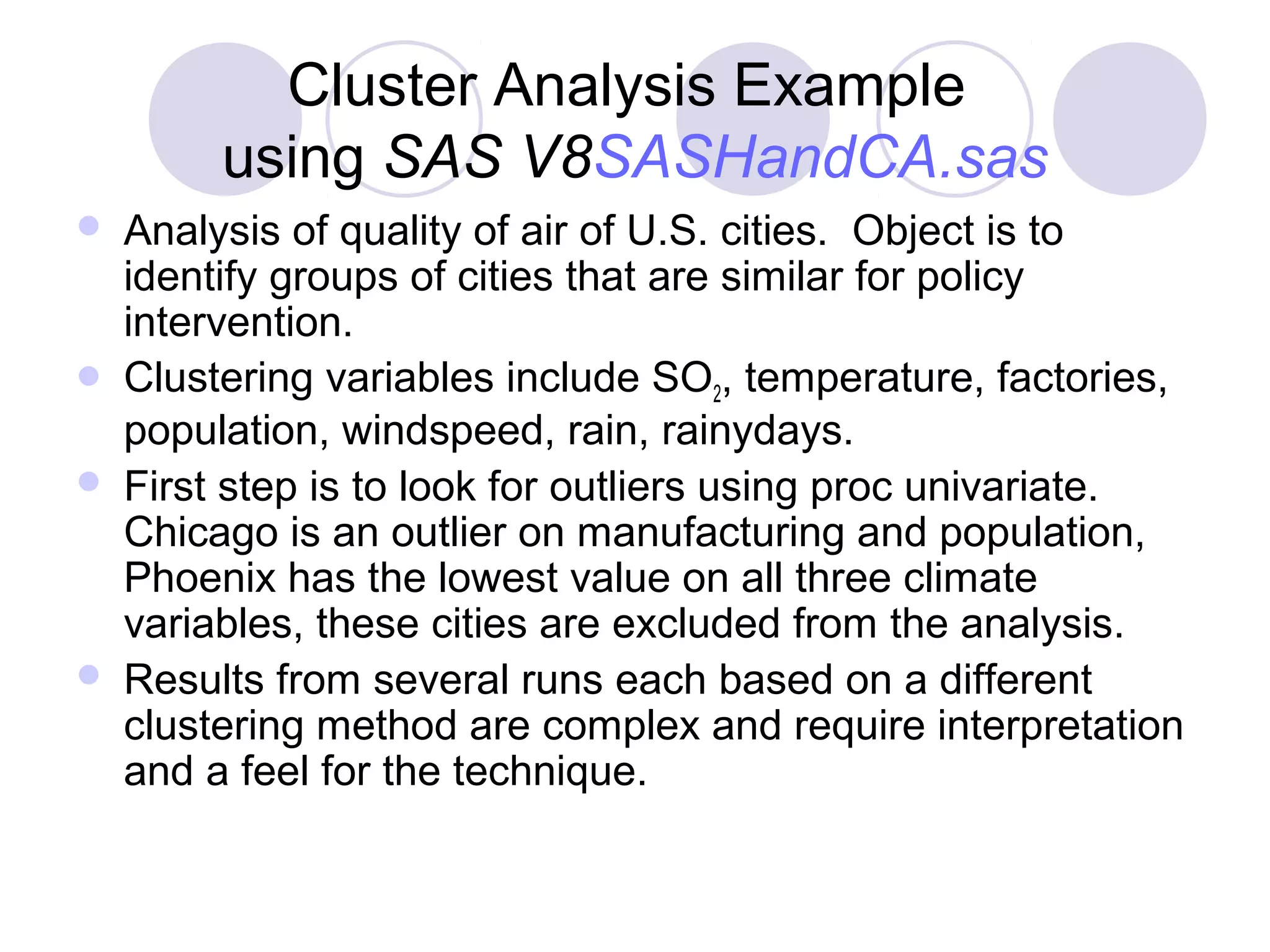 Overview of Multivariate Statistical Methods | PPT