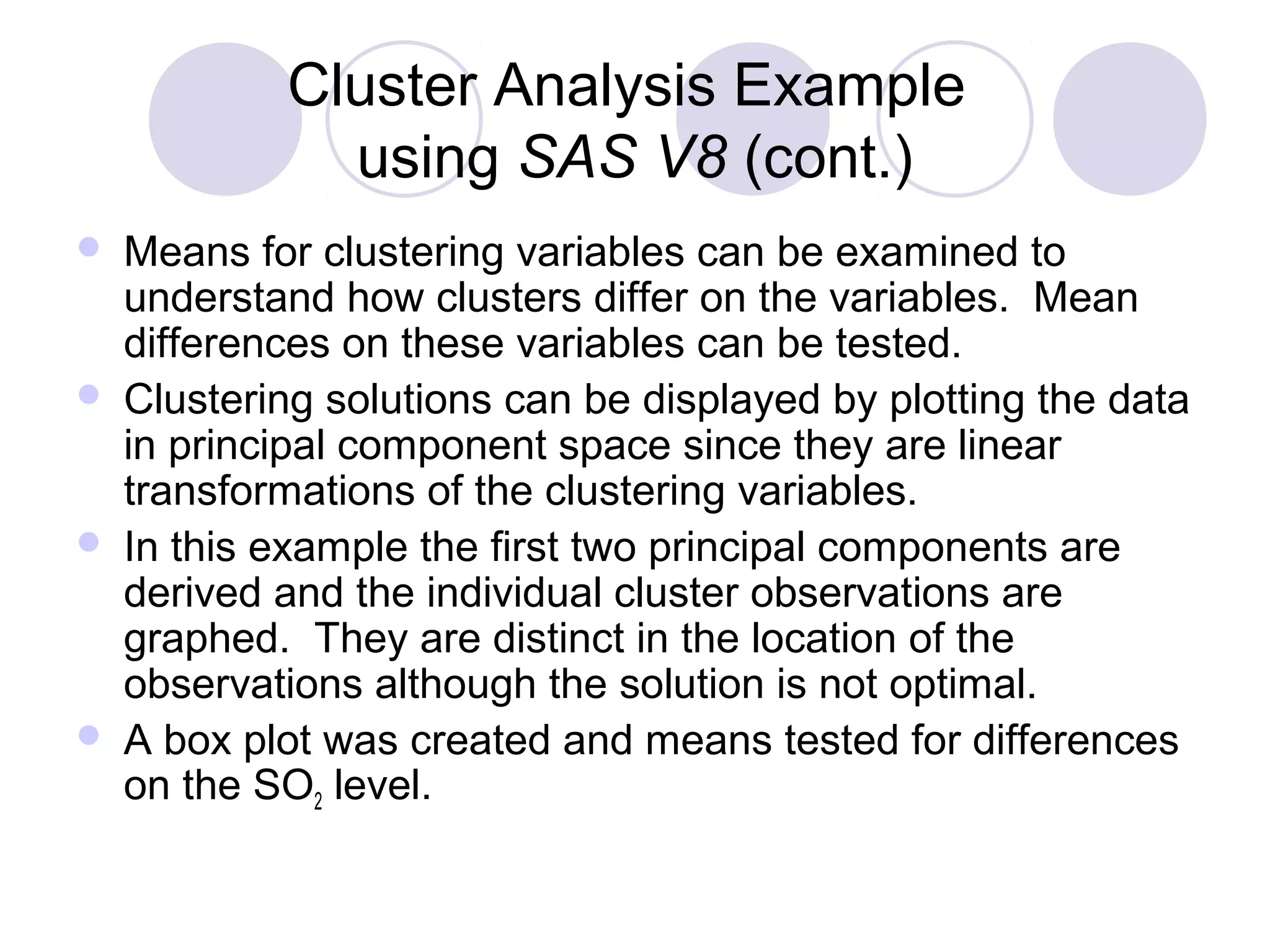 Overview Of Multivariate Statistical Methods Ppt