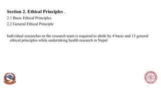 Overview of National Ethical Guideline 2022_Ms. Namita Ghimire | PPTX