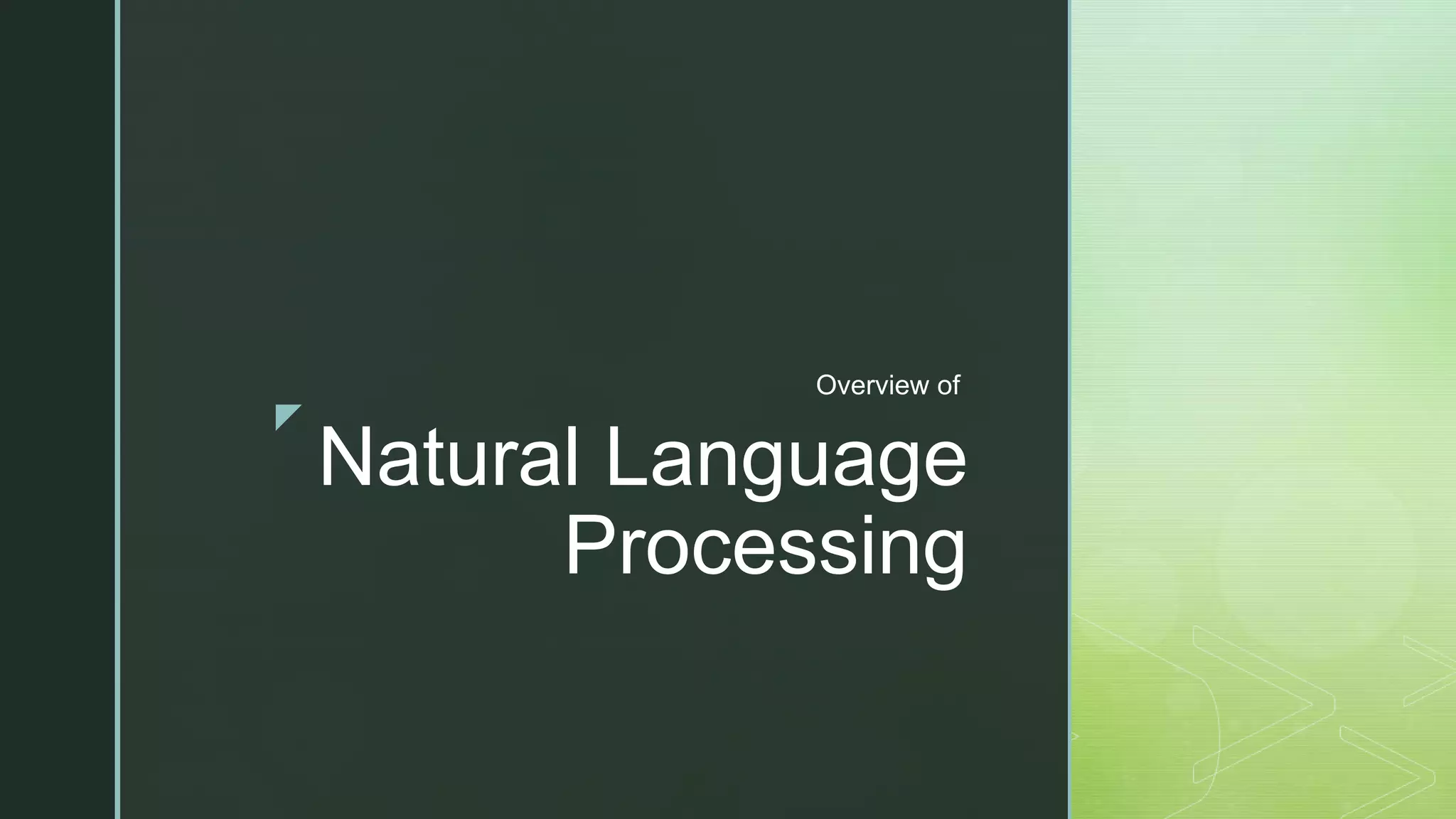 natural language processing | PPTX