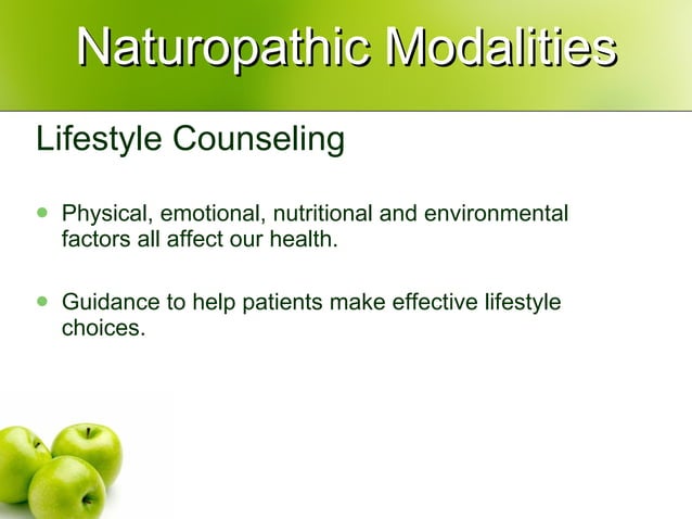 Overview Of Naturopathic Medicine | PPT | Holistic Health | Alternative ...
