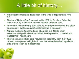 Overview Of Naturopathic Medicine | PPT
