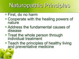 Overview Of Naturopathic Medicine | PPT | Holistic Health | Alternative Medicine