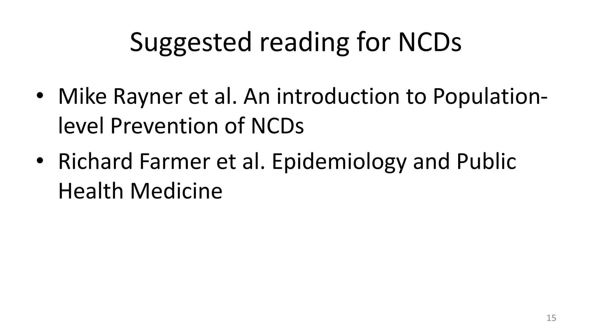 Overview of Non-Communicable Diseases Policies in Malaysia | PPTX