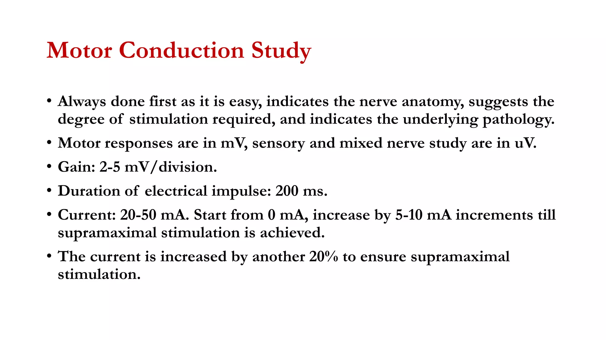 Overview of Nerve Conduction Study | PPTX