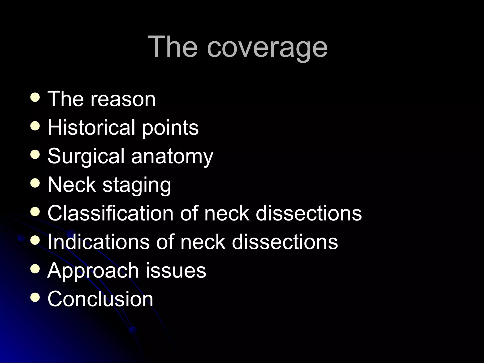 Overview Of Neck Dissections | PPT
