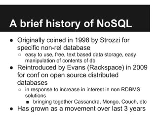 Overview of no sql | PDF