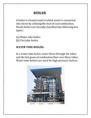 report on ntpc plant | DOCX