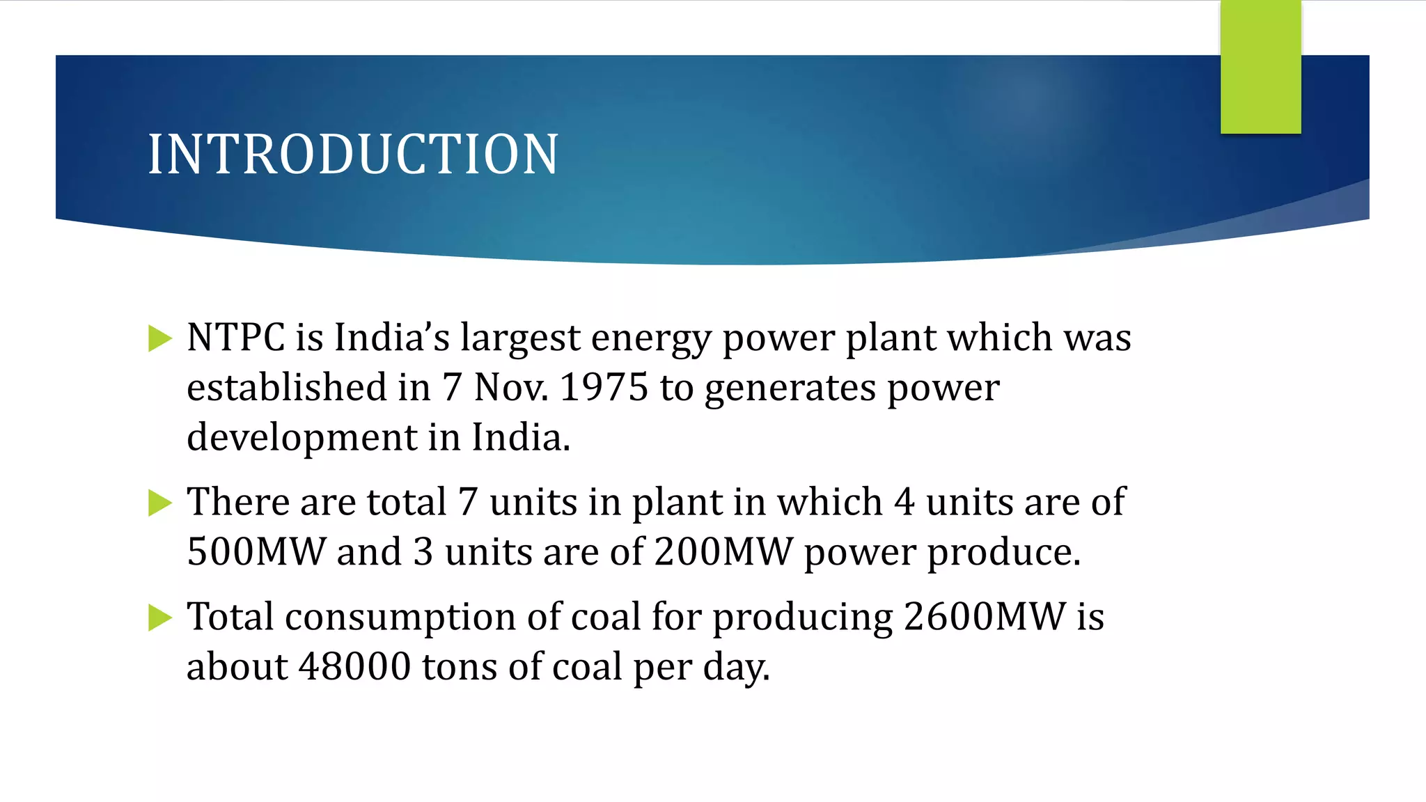 Overview of ntpc power plant | PPTX