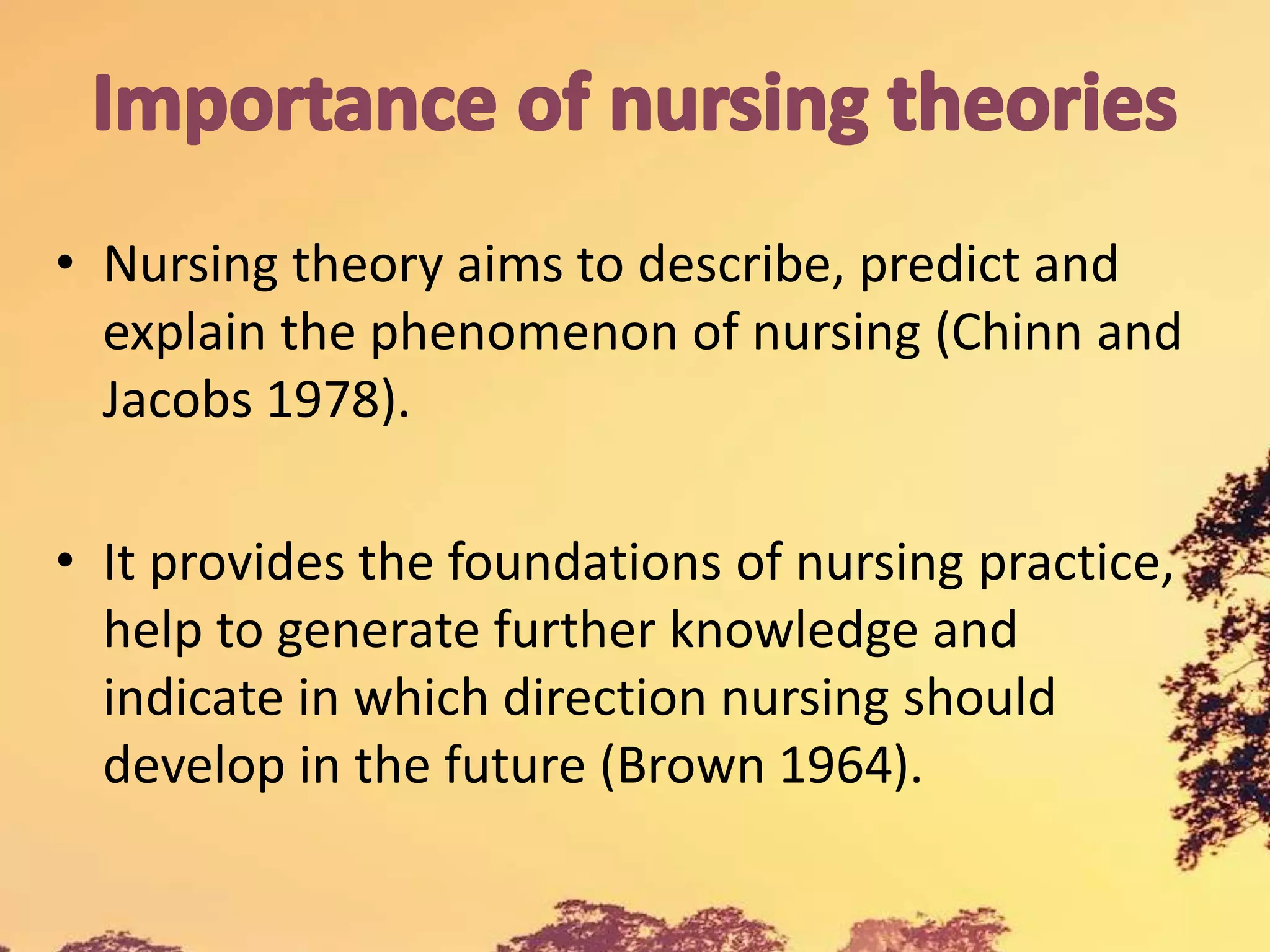 Over view of nursing theories | PPTX